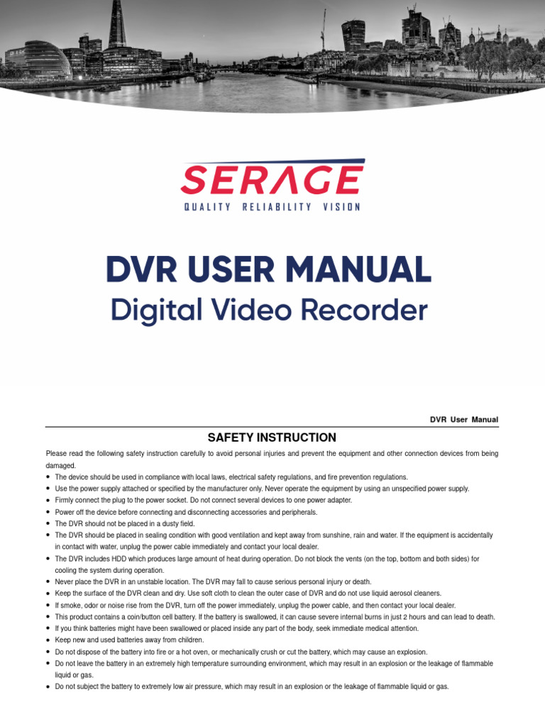 DVR 5.0 UI User Manual | PDF | Digital Video Recorder | Computing