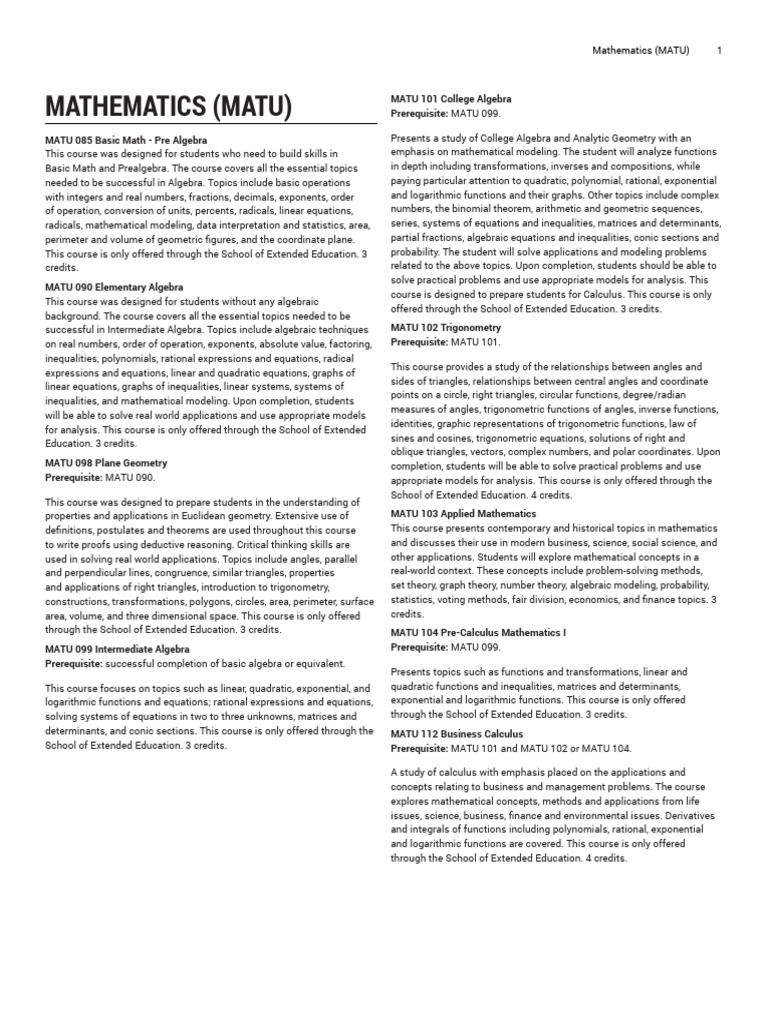 Matu | PDF | Equations | Mathematics