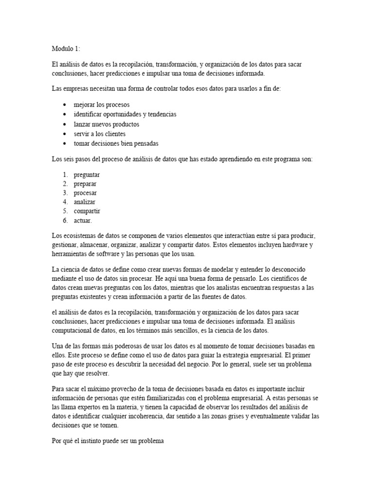 Análisis De Datos Pdf Bases De Datos Sql 8245