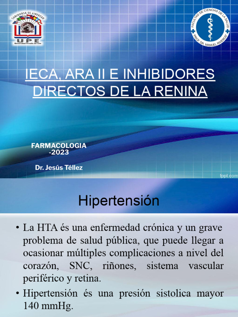 Ieca Ara Inhib Ren | PDF | Angiotensina | Hipertensión