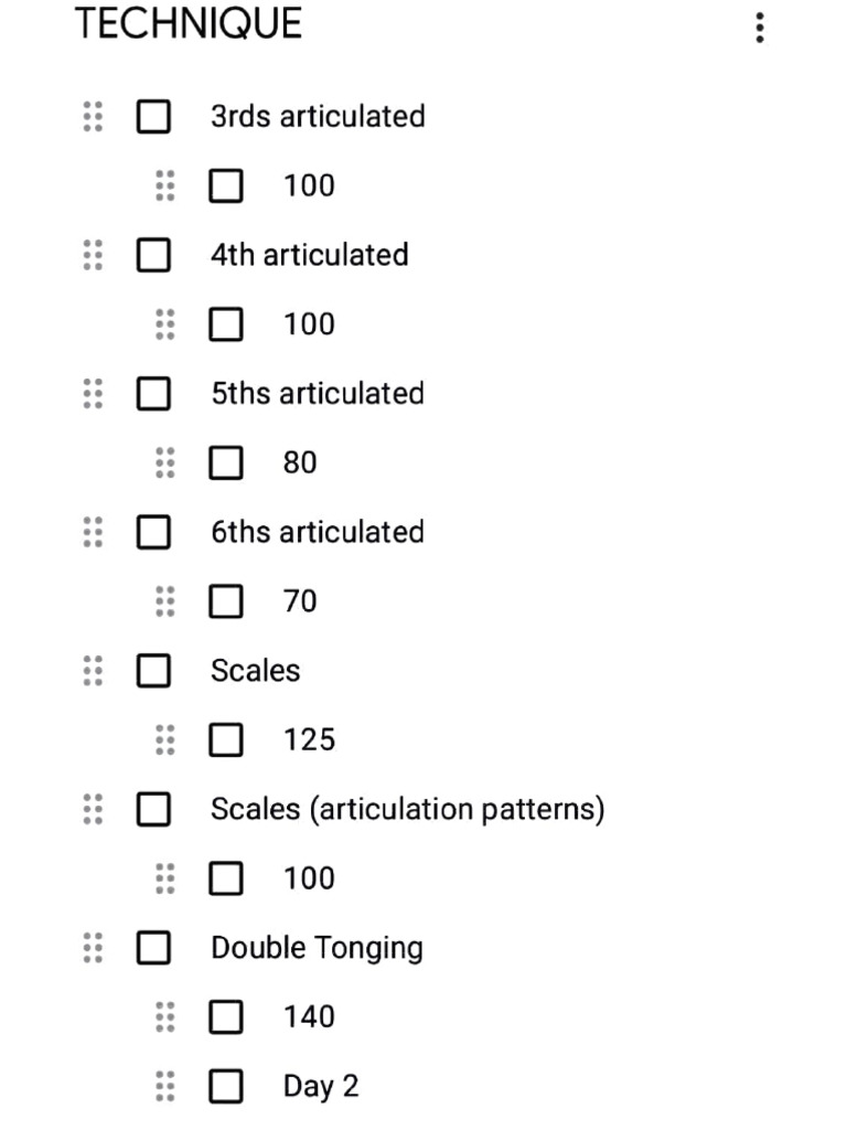 Comprehensive Technique Calendar Guide | PDF | Scale (Music) | Interval ...