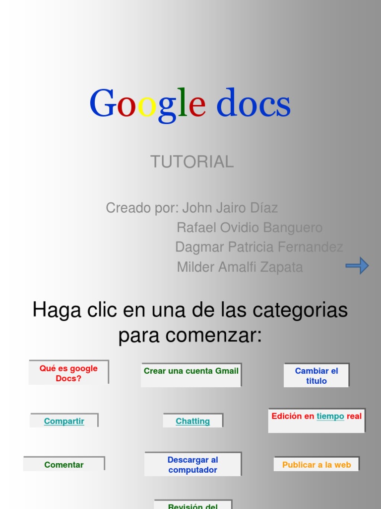 Tutorial Google Docs | PDF | Google | Gmail