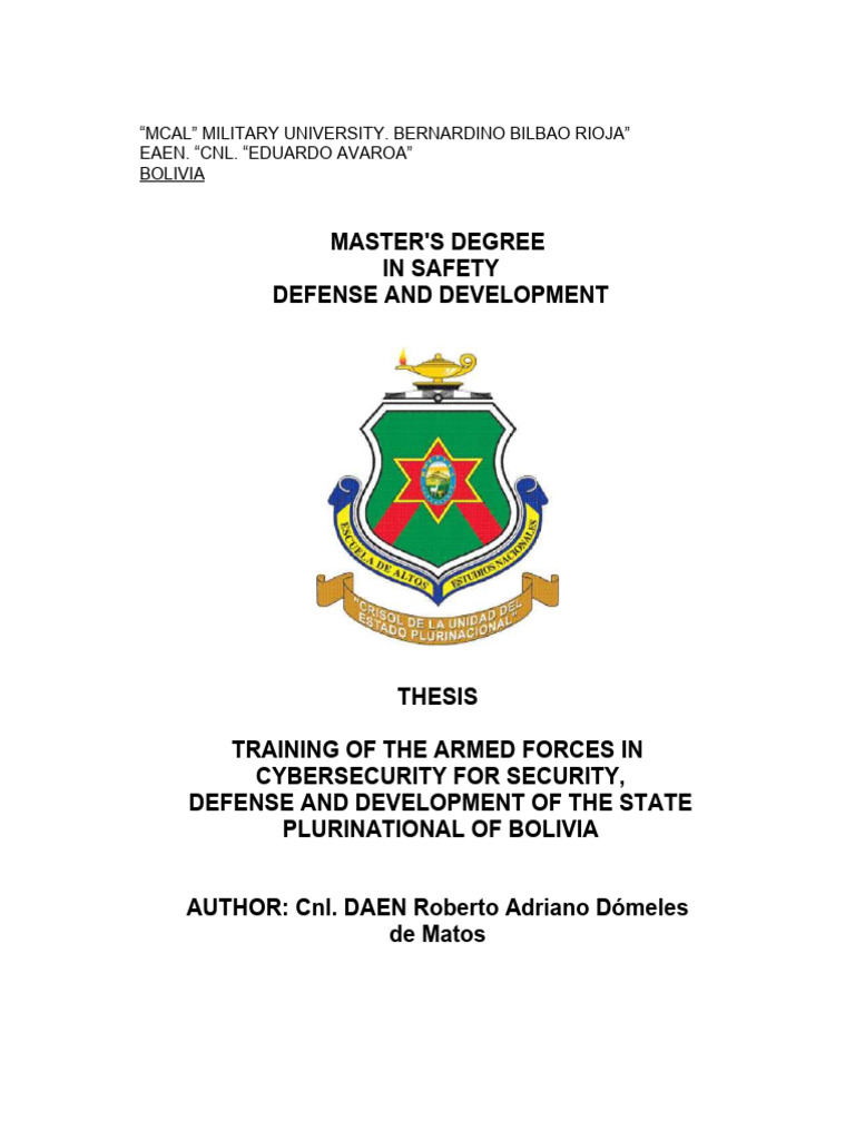 Thesis On Cybersecurity | PDF | Computer Security | Security