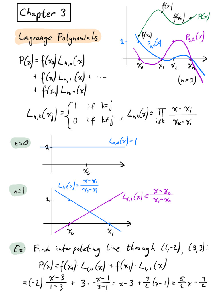 Notes Chapter3 | PDF | Spline (Mathematics) | Computational Science