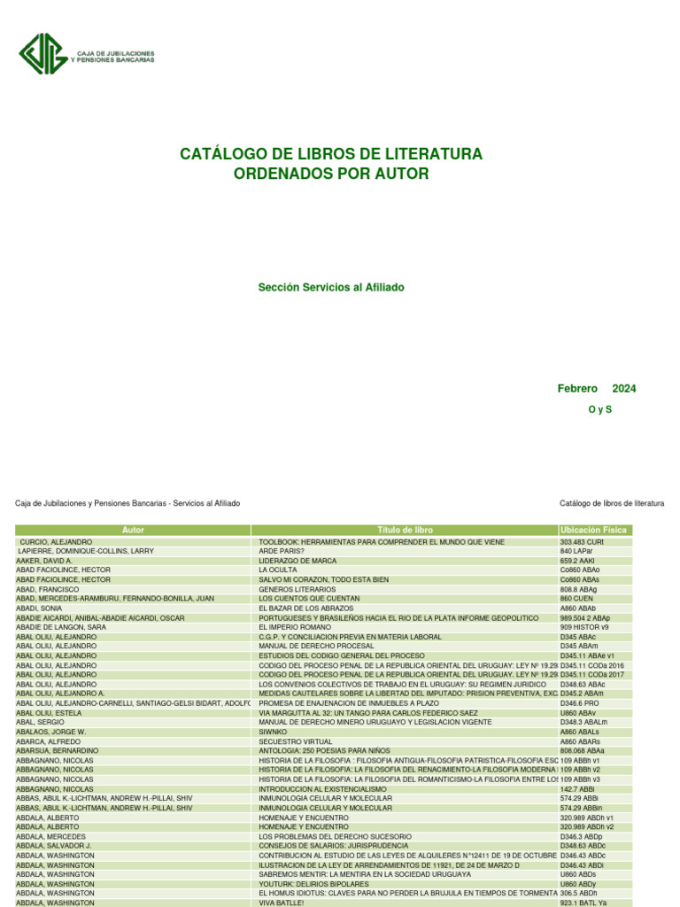 catalogoLibros | PDF
