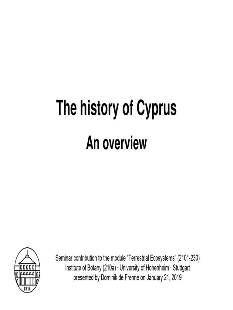 2019 08 The History of Cyprus | PDF | Cyprus | Byzantine Empire