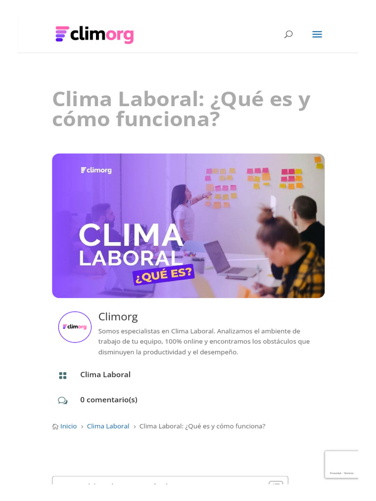 Clima Laboral - ¿Qué Es y Cómo Funciona | PDF | Business | Cultura ...