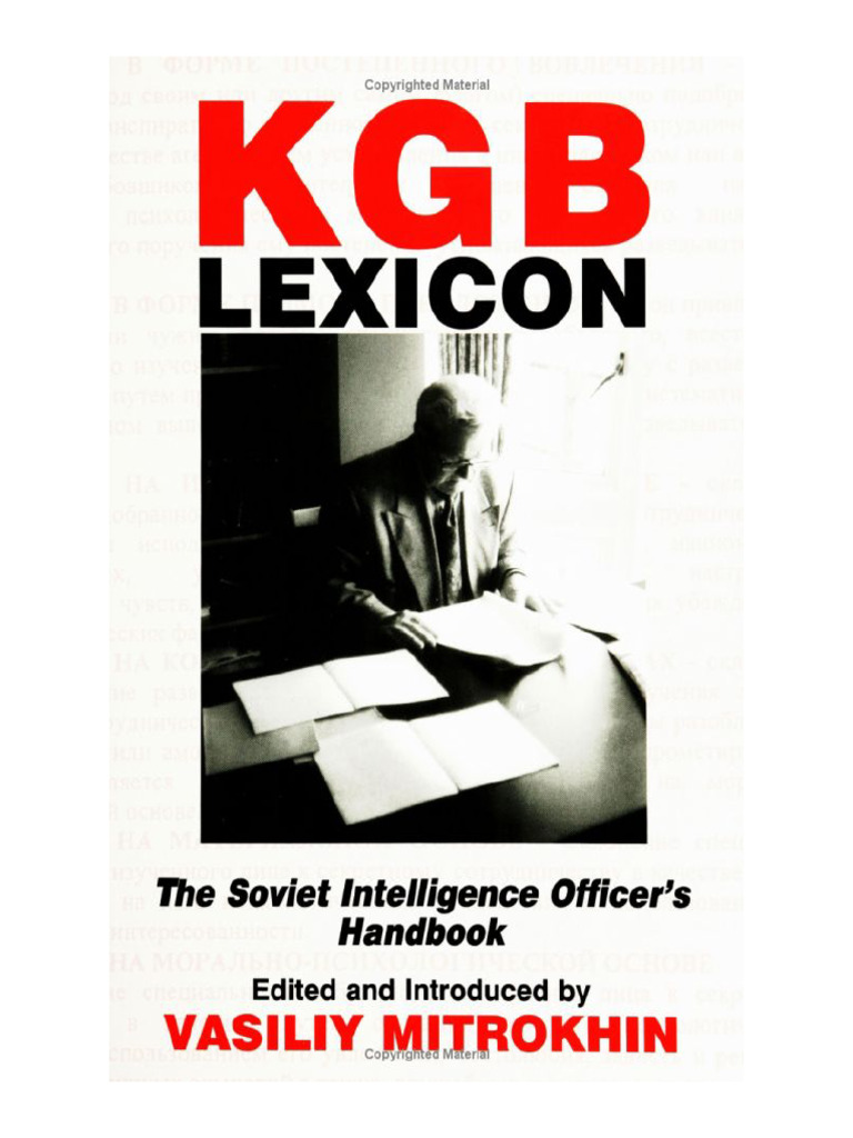 Vasiliy MITROKHIN - KGB Lexicon (The Soviet Intelligence Officer's Handbook) | PDF