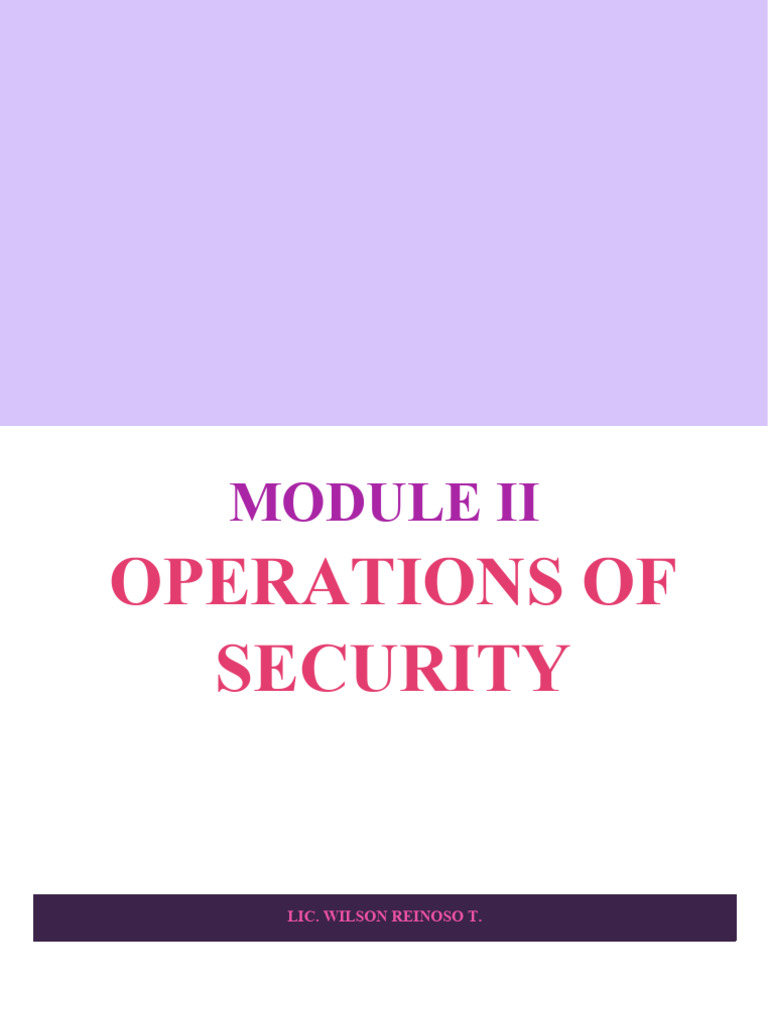 Security Operations Pdf Security Guard Road