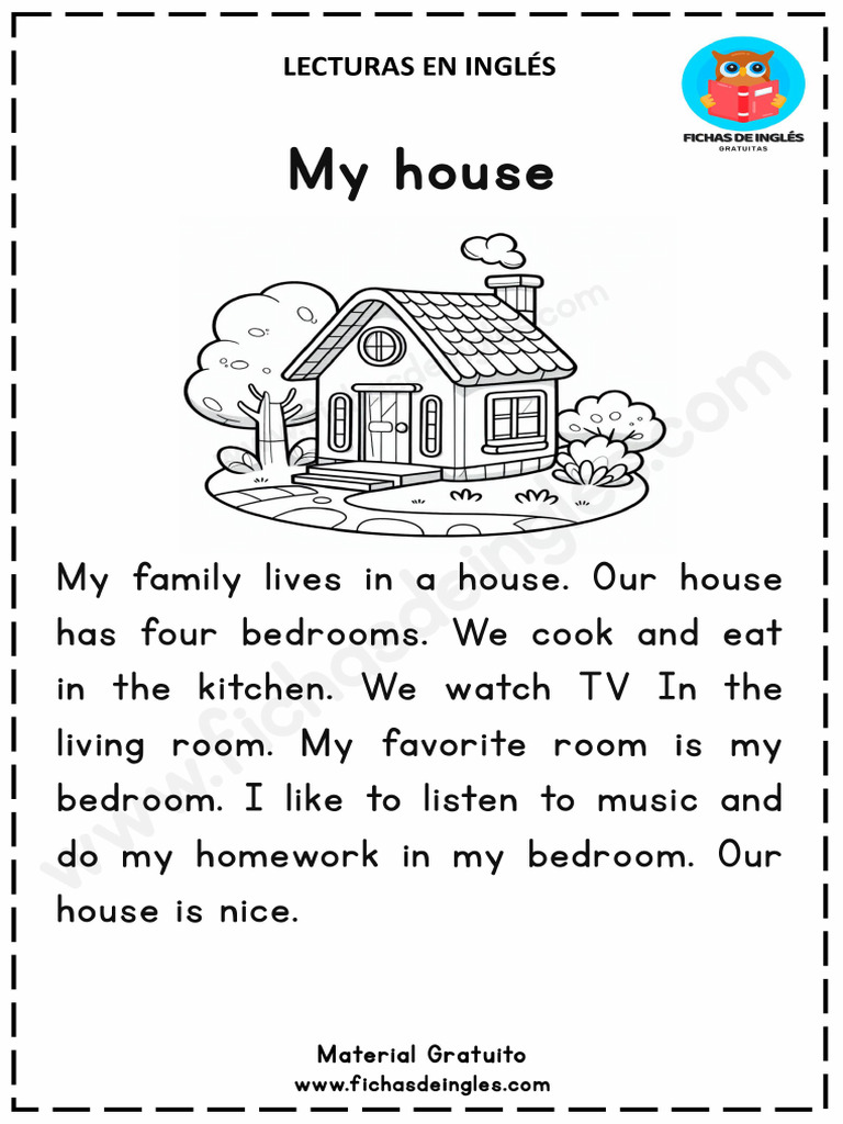 Fichas de Lecturas en Ingles para Niños Gratis | PDF