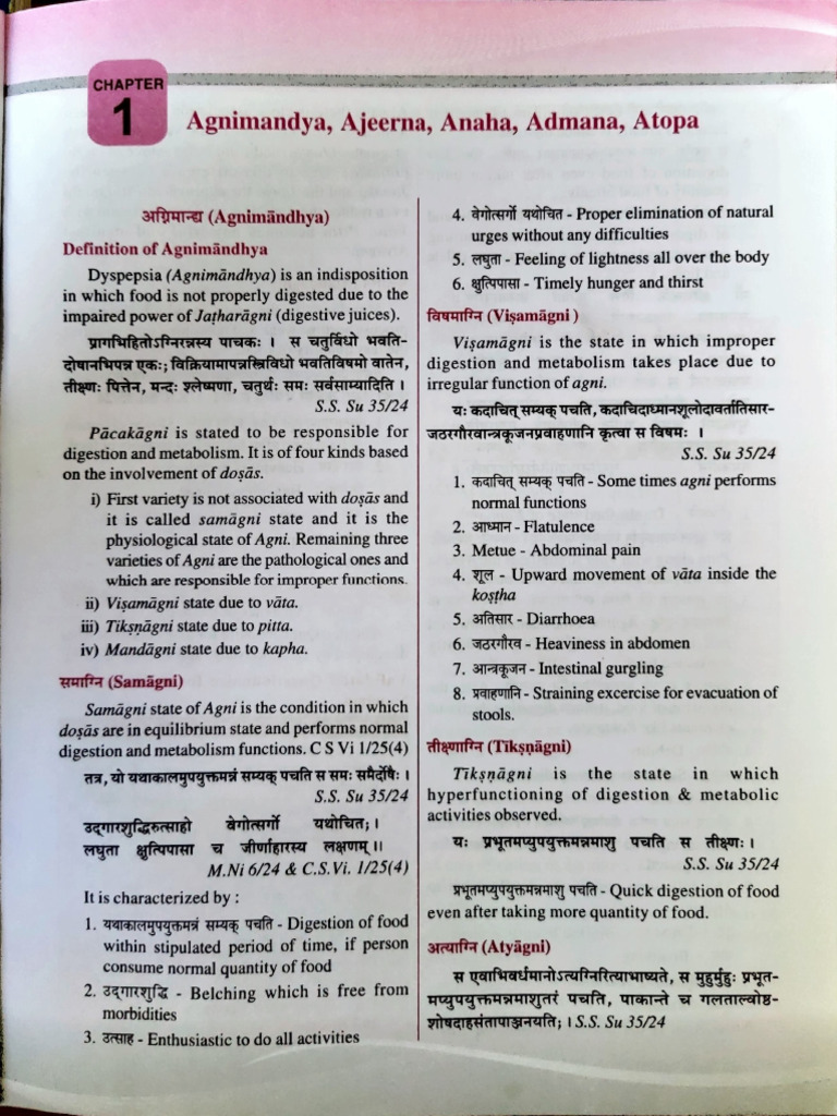 Agnimandya, Ajeerna, Anaha, Admana, Atopa | PDF