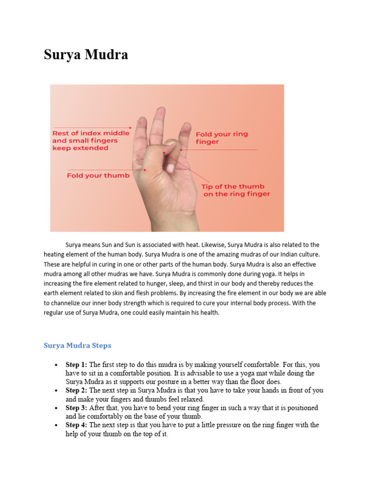 Surya Mudra | PDF