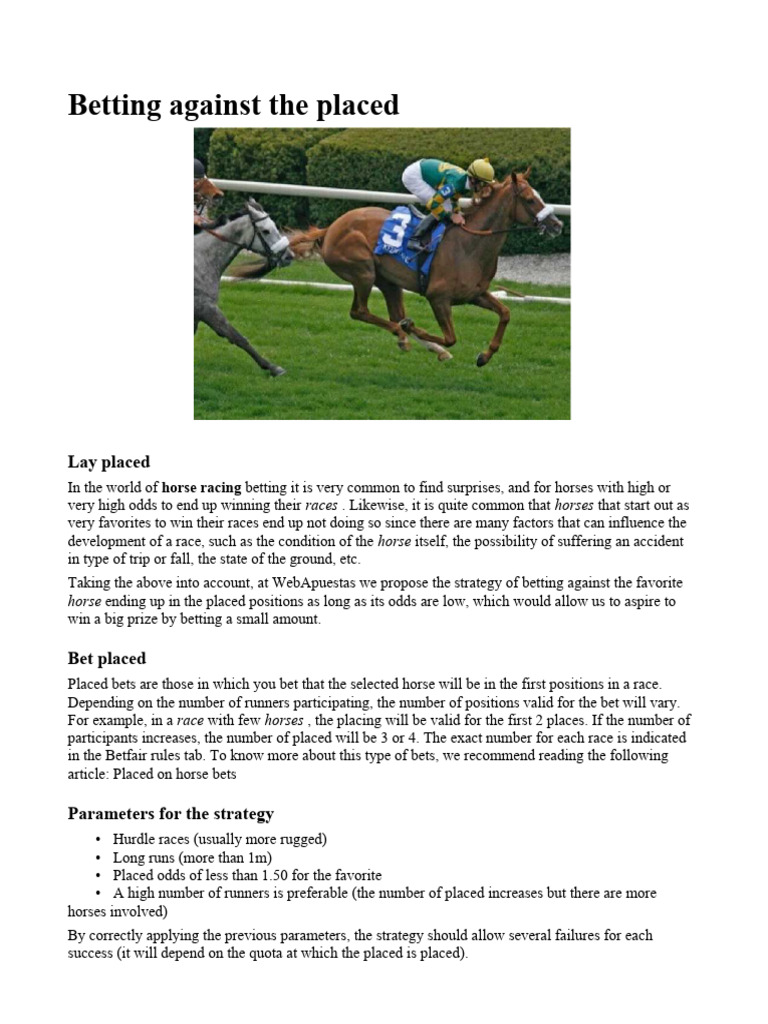 Horse Guide | PDF | Horse Racing | Handicapping