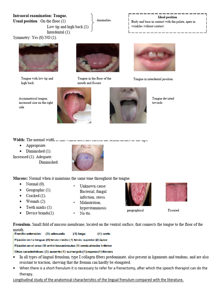Intraoral Examination | Download Free PDF | Tongue | Mouth