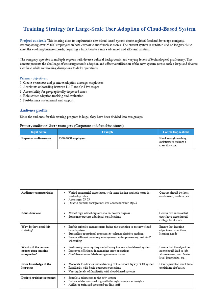 Large-Scale User Adoption of Cloud-Based System | PDF | Educational Technology | Distance Education