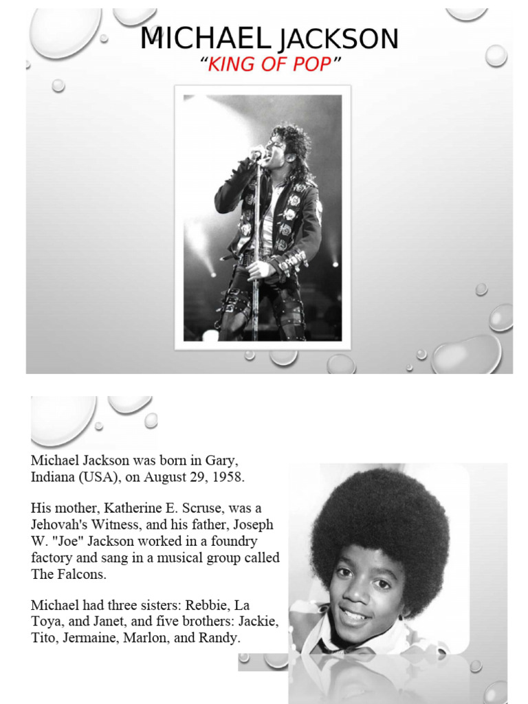 Michael Jackson PRESENTATION | PDF