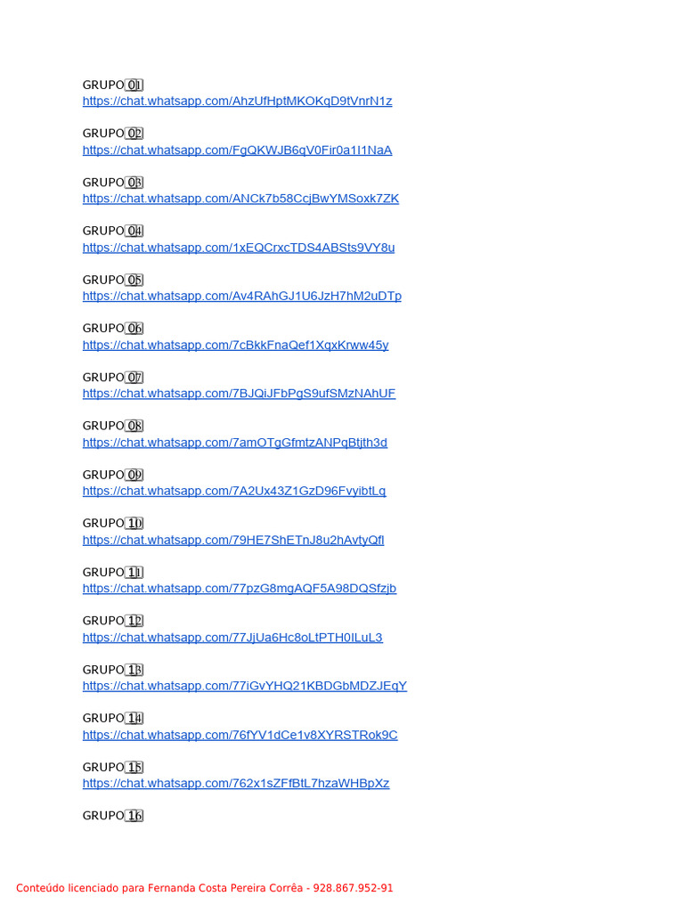 Grupos Whats para Aquecer Número | PDF