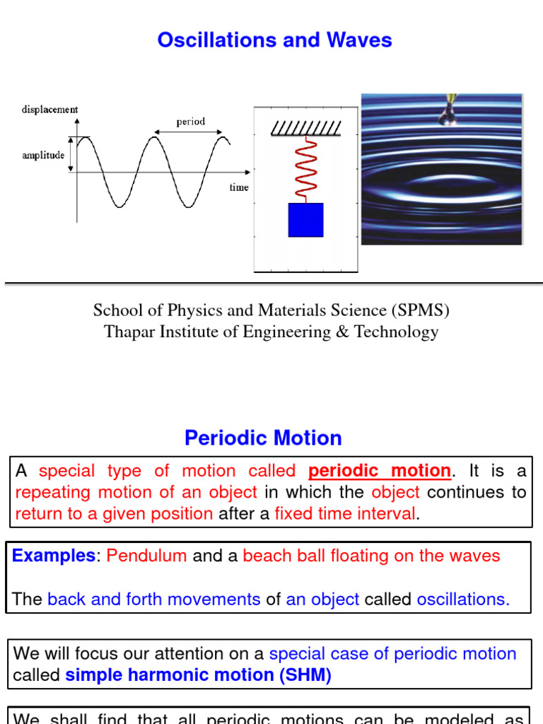 Oscillations - Waves | PDF | Damping | Oscillation