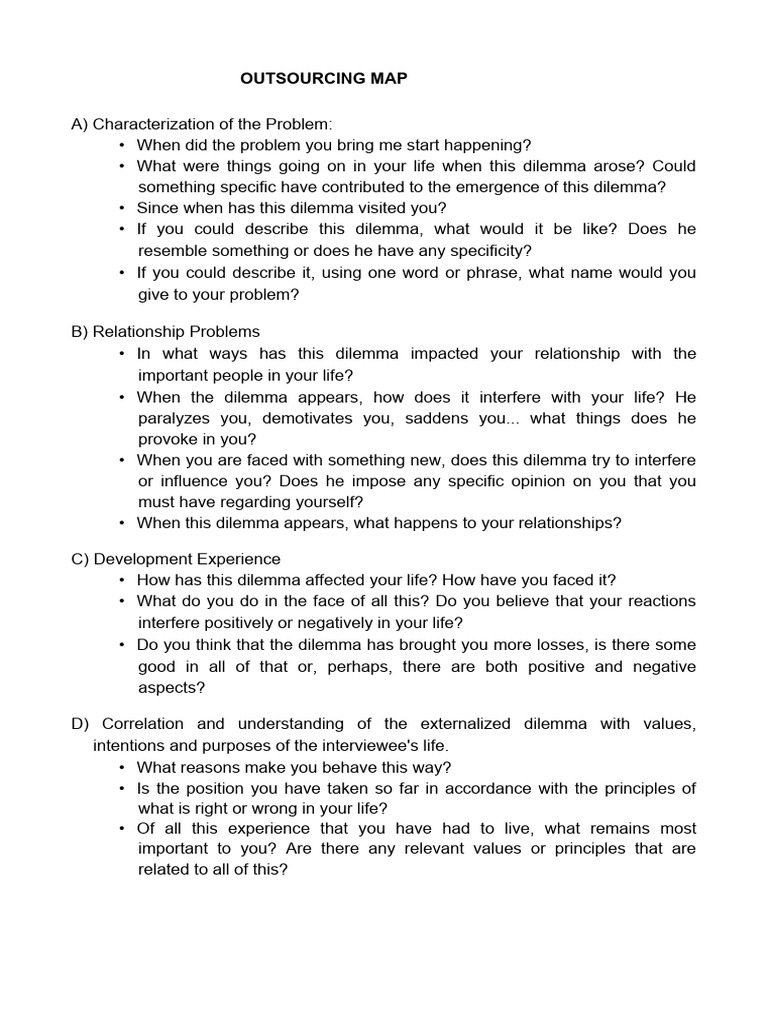 Maps of Michael White's Narrative Therapy | Download Free PDF ...