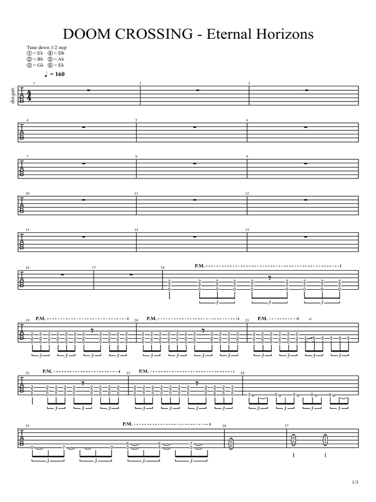 DOOM CROSSING - Eternal Horizons Guitar TAB | PDF