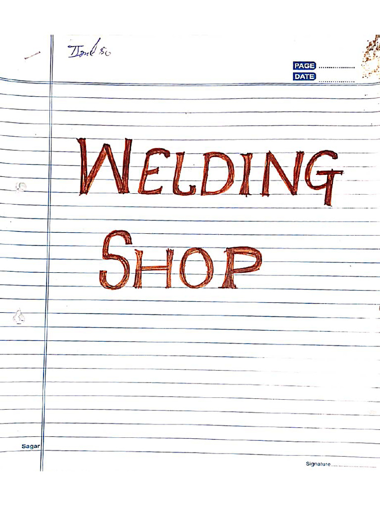 Welding Shop | PDF
