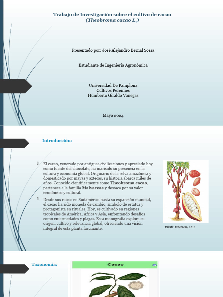 Exp Cultivos Perennes | PDF | Fertilizante | Riego