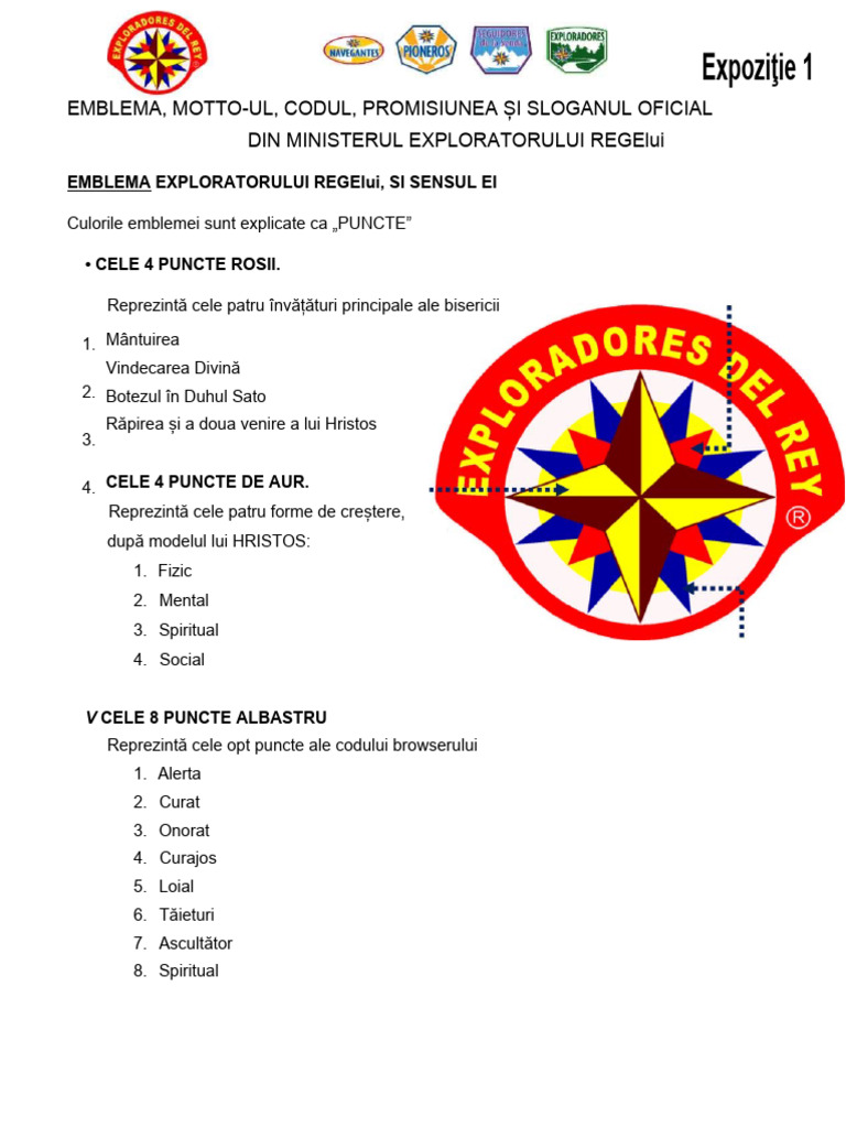 EMBLEMA Exploratorilor Del Rey | PDF