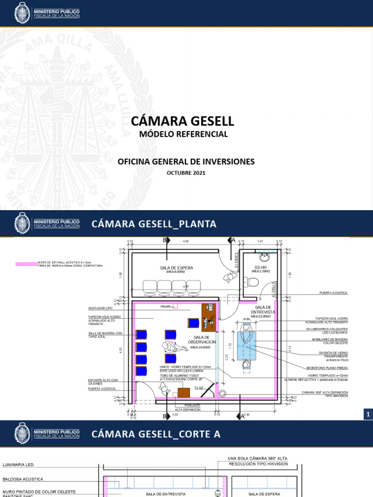 Diseño y Especificaciones Cámara Gesell | PDF | Componentes ...