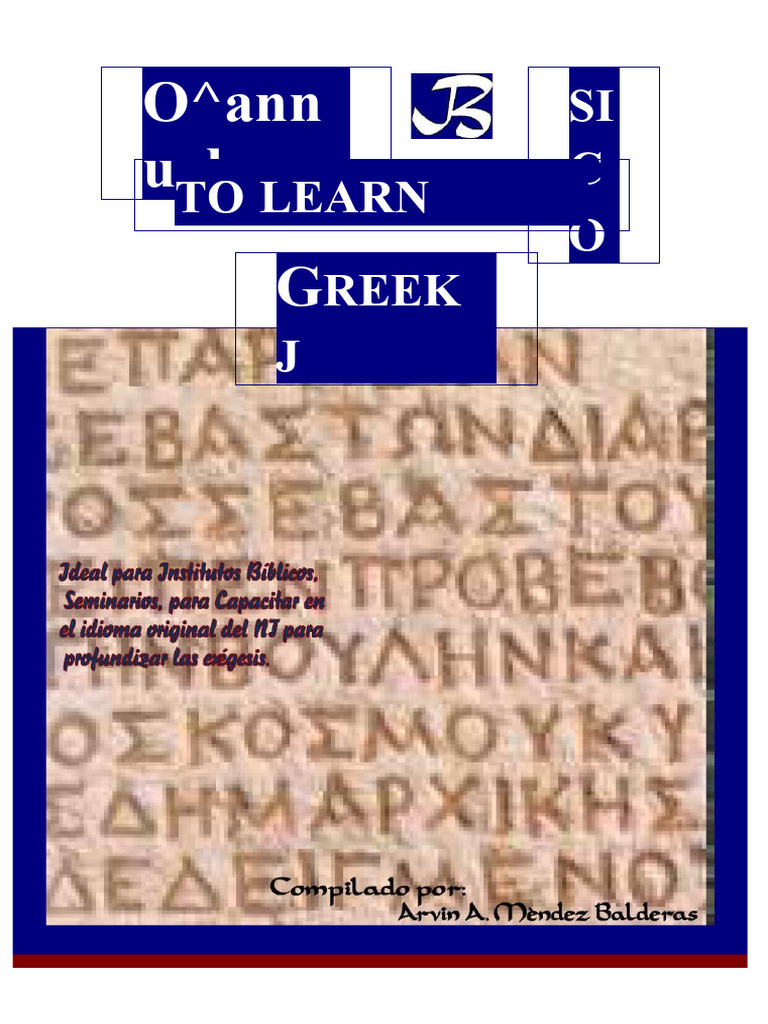 Greek Language Learning Guide | PDF | Koine Greek | Greek Alphabet