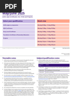 2025 Bgcse Final Timetable - 16.04.25 | PDF