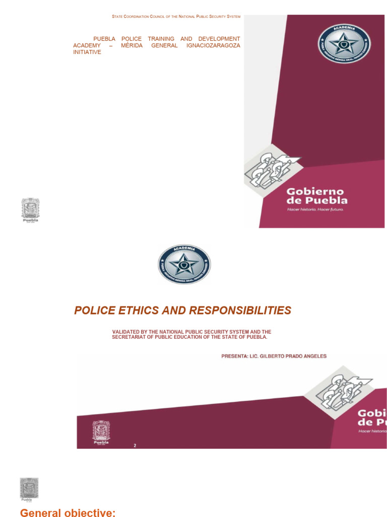 Police Ethics and Responsibilities | PDF | Police | Morality