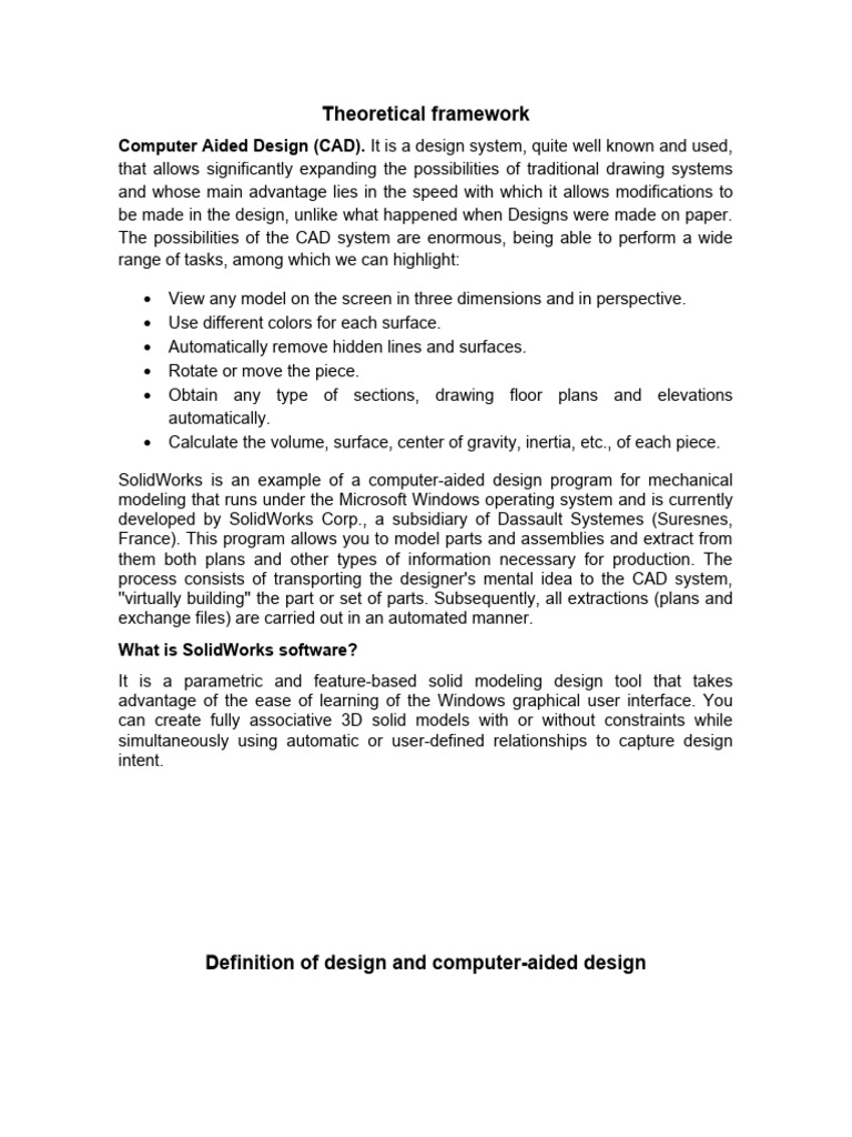 Computer Aided Design (Framework) | PDF | Computer Aided Design | Technical Drawing