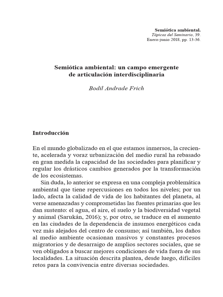 Admin, 005-Frich | PDF | Semiótica | Entorno natural