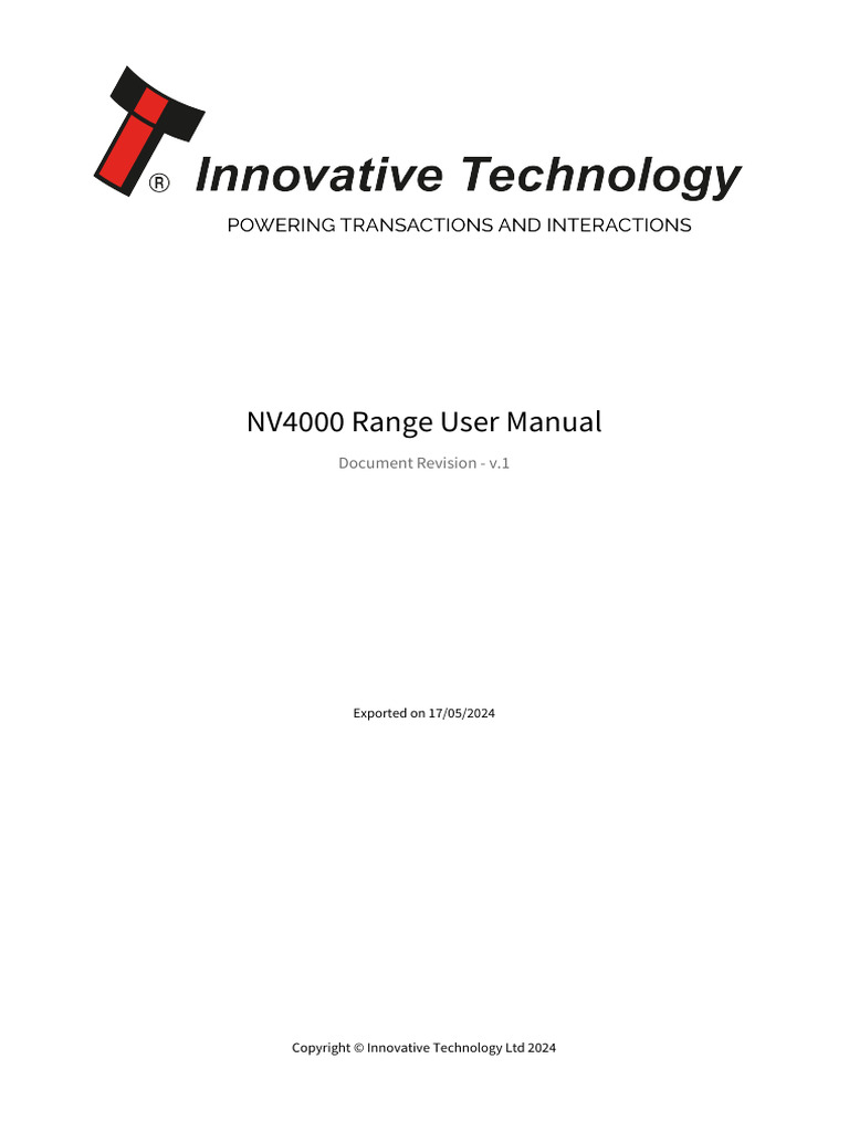 NV4000 Range User Manual-V1 | PDF | Usb | Device Driver