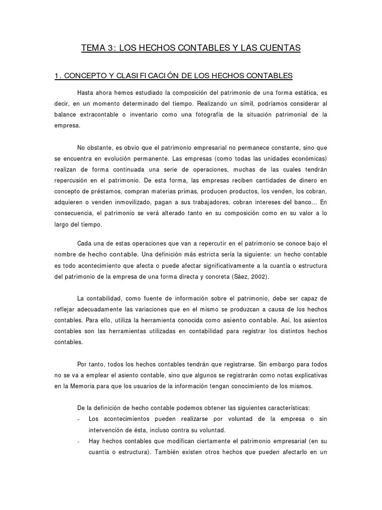 Tema 3 - Contabilidad | PDF | Contabilidad | Negocios económicos