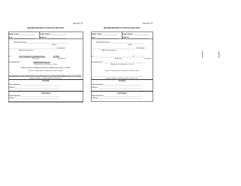 Appendix 46 RER | PDF | Payments | Taxes