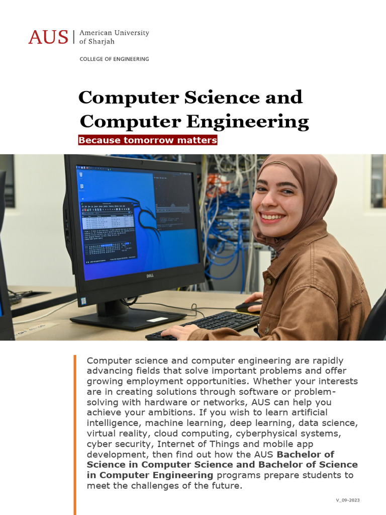 Cse Brochure Layout Ed | PDF | Dubai | Computer Engineering