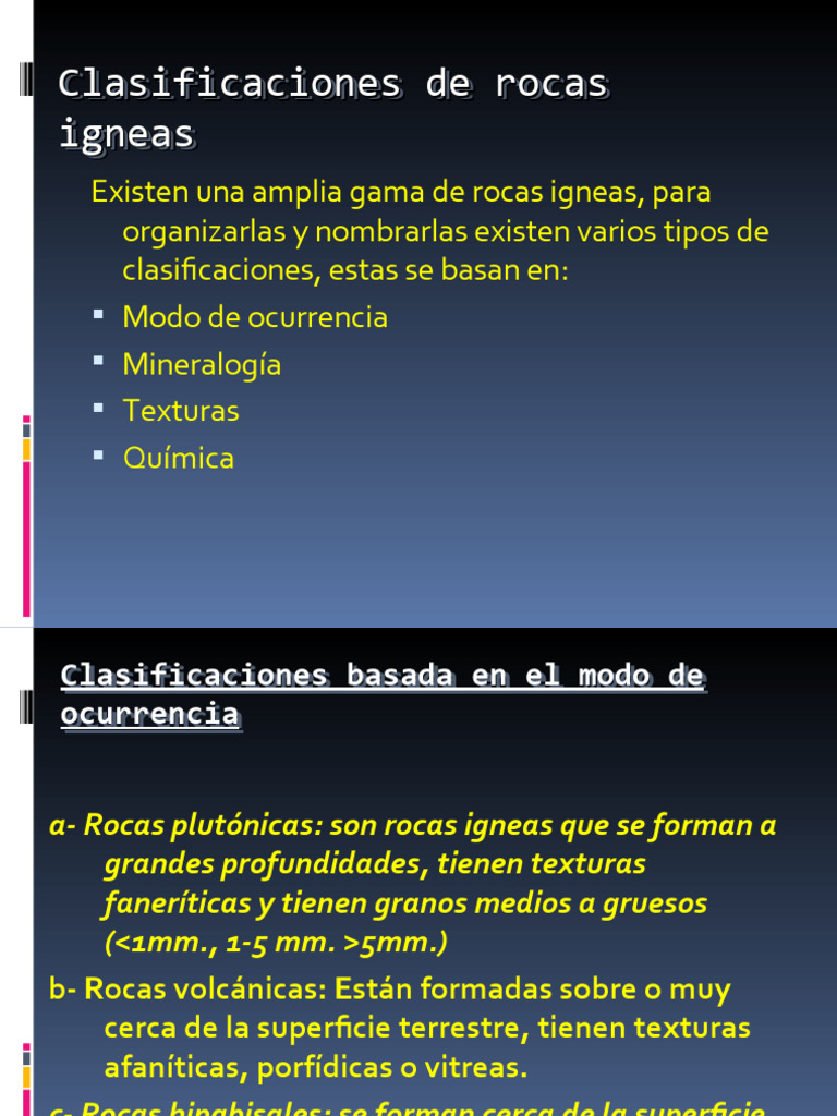 Clase 7 1 2020 | PDF | Roca ígnea | Minerales