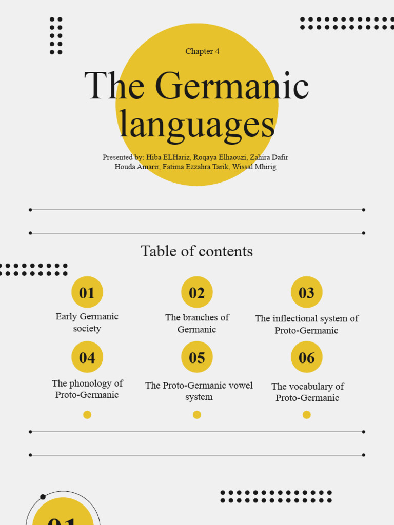 The Germanic Languages Presentation | PDF | Grammatical Gender ...