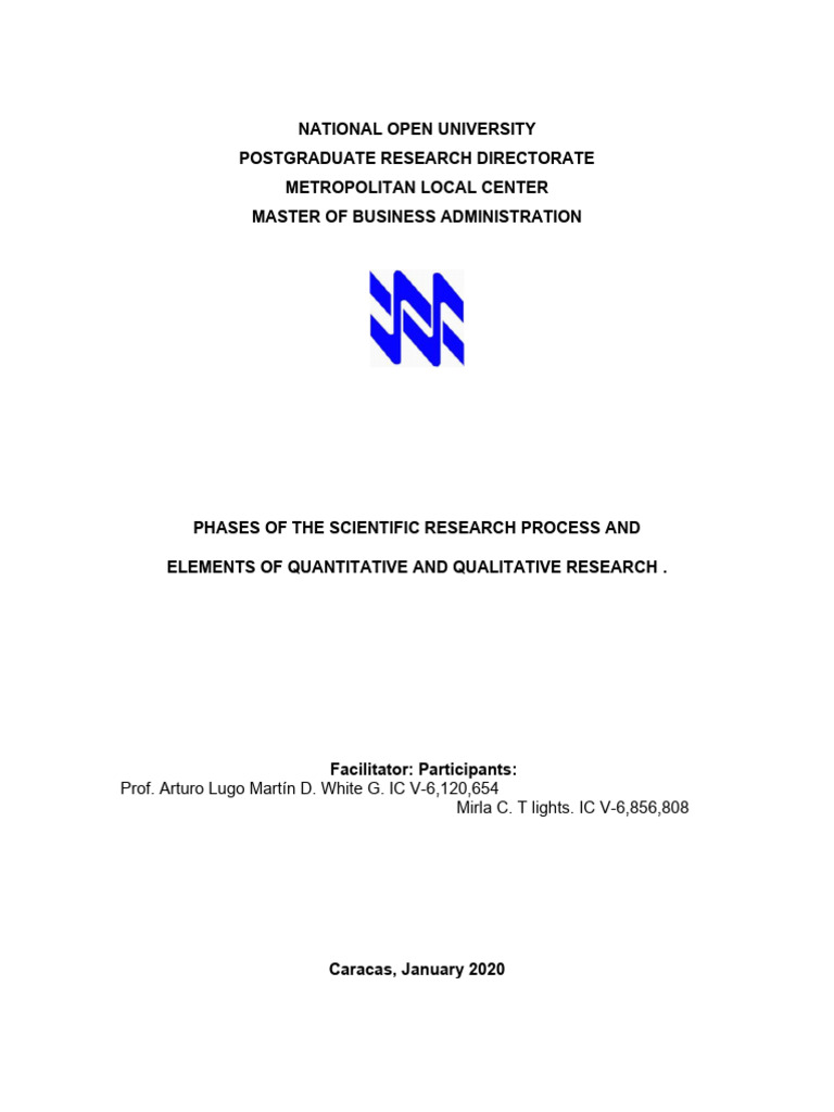 Phases of The Scientific Research Process | PDF | Methodology | Hypothesis