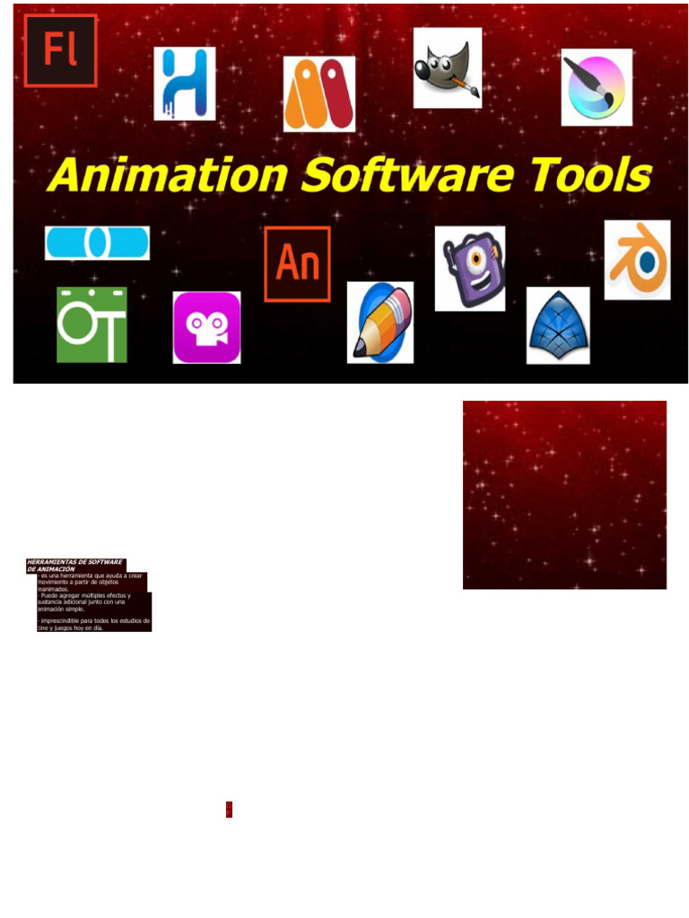 Herramientas de Software de Animación | PDF | Animación | Cine