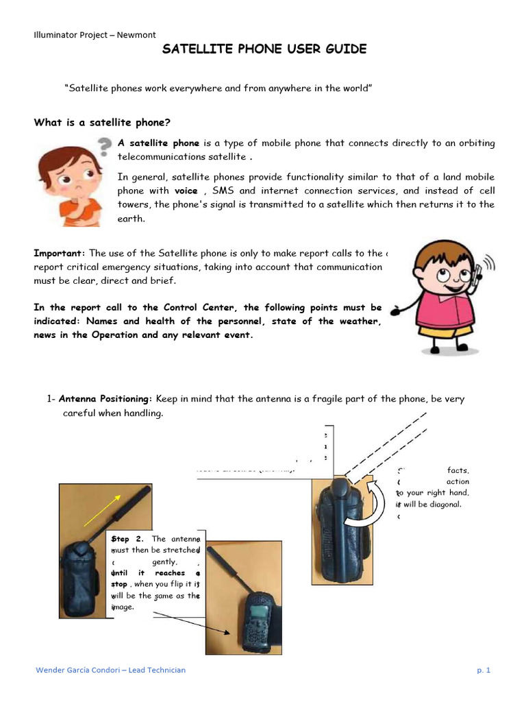 Use Guide - Satellite Phone | PDF | Telephone | Satellite