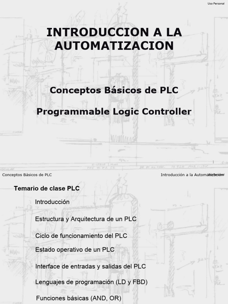 9-Conceptos Basicos de PLC | PDF | Controlador lógico programable | Automatización