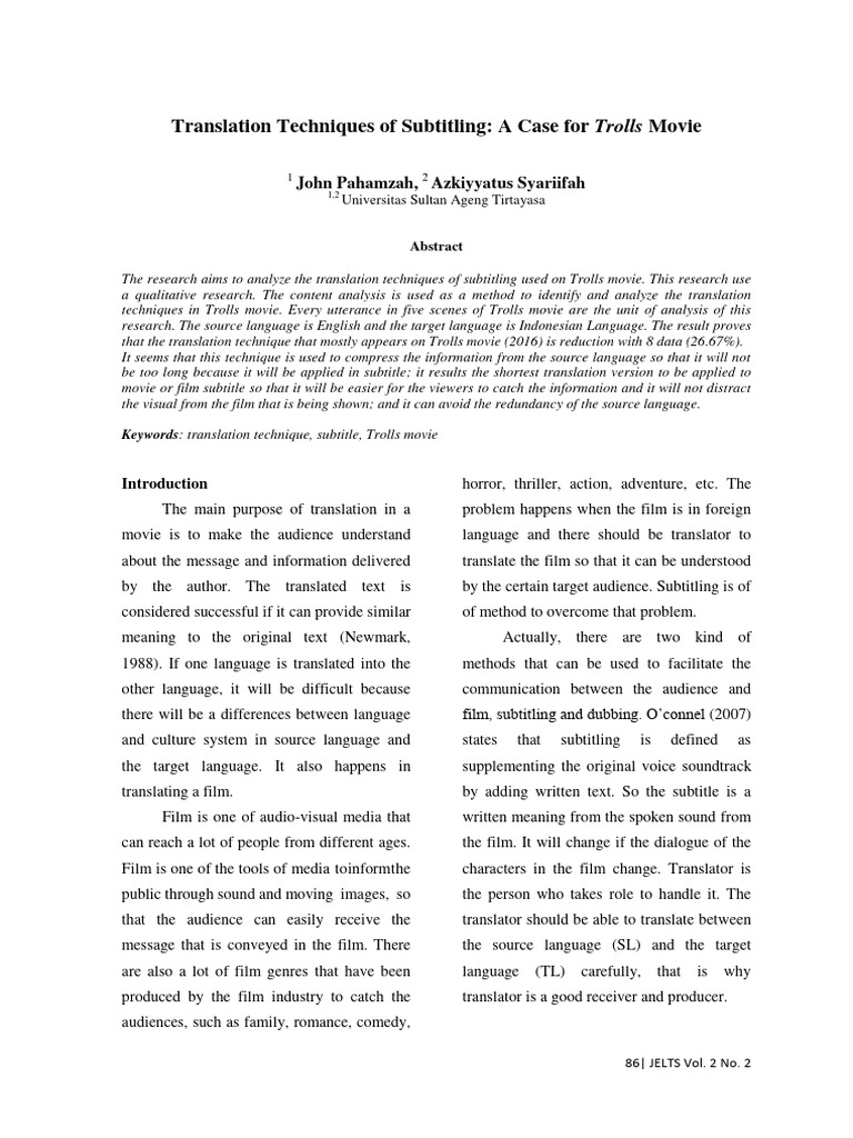 Paper Translation Techniques | PDF | Translations | Linguistics