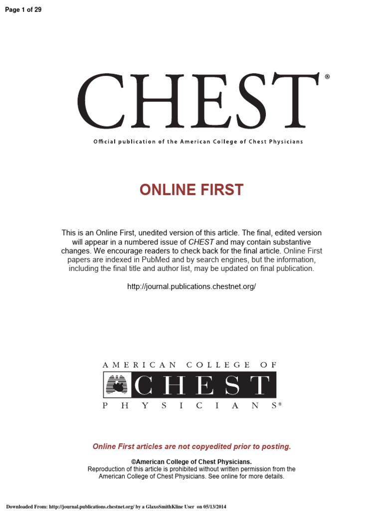 Pediatric Pulmonary Veno-Occlusive Disease | PDF | Lung Cancer ...