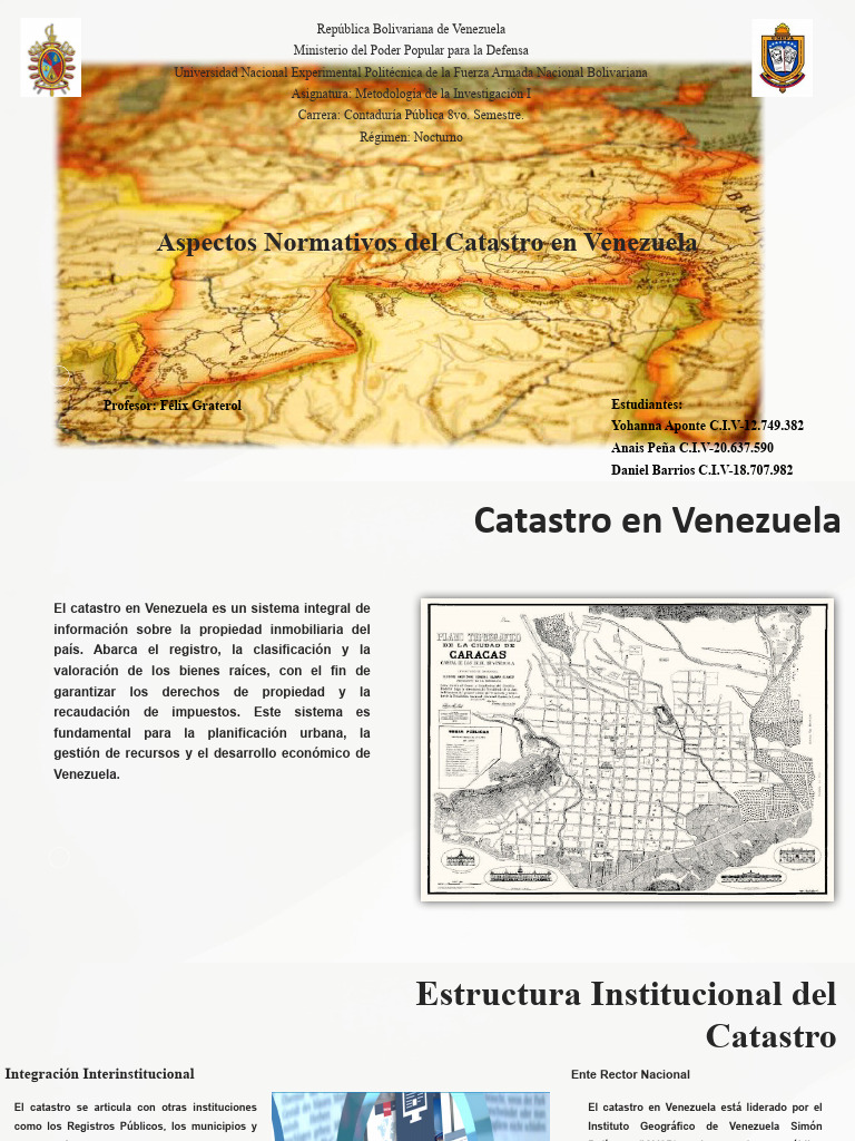 Aspectos Normativos del Catastro en Venezuela | PDF