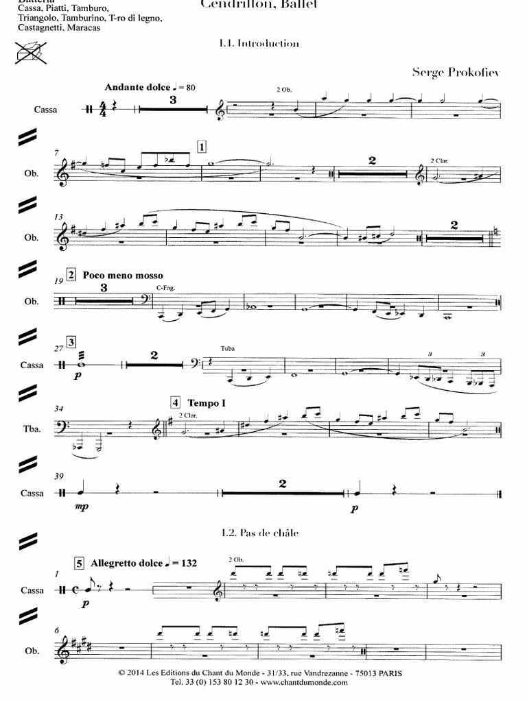 H25a - (Perc.1 (Bat.) ) - Cendrillon - Cinderella (Vierge) | PDF