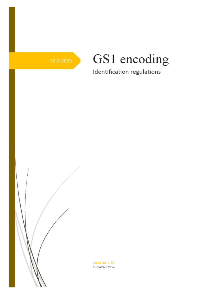 GS1 Coding or Barcode Dossier | PDF | Barcode | Computing