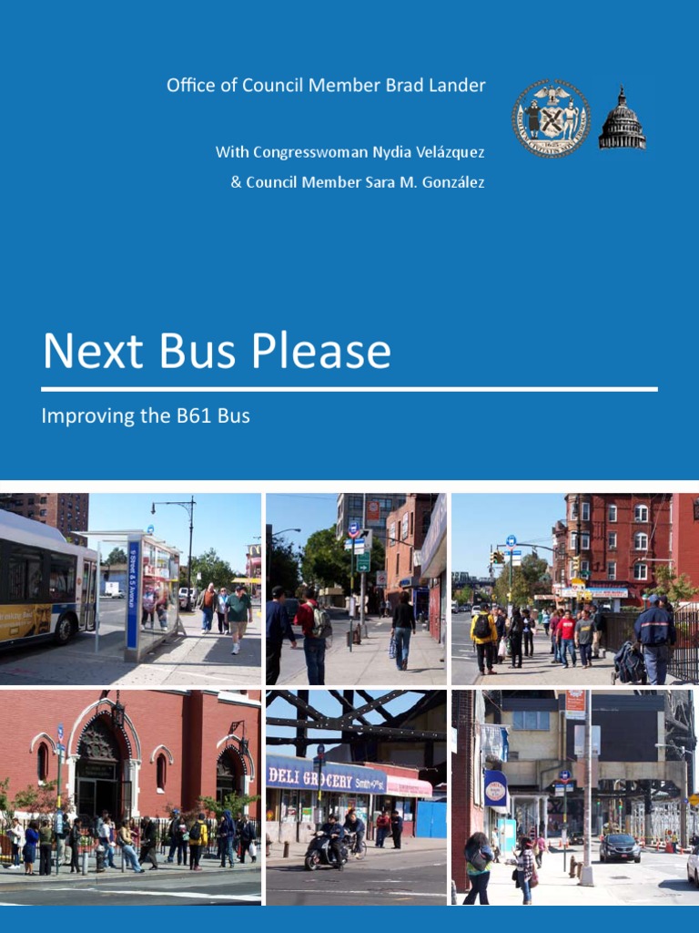 Next Bus Please: Improving The B61 Report | PDF | Public Services ...