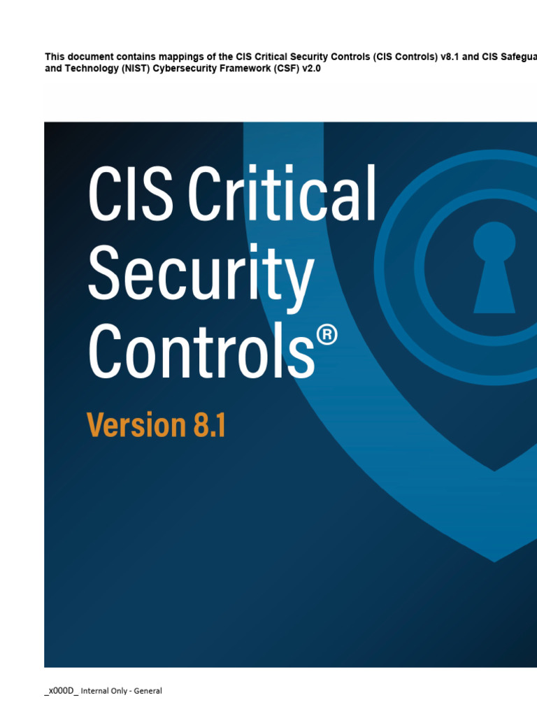 CIS Controls v8.1 Mapping To NIST CSF v2.0 6-24-2024 Final 1 | Download ...